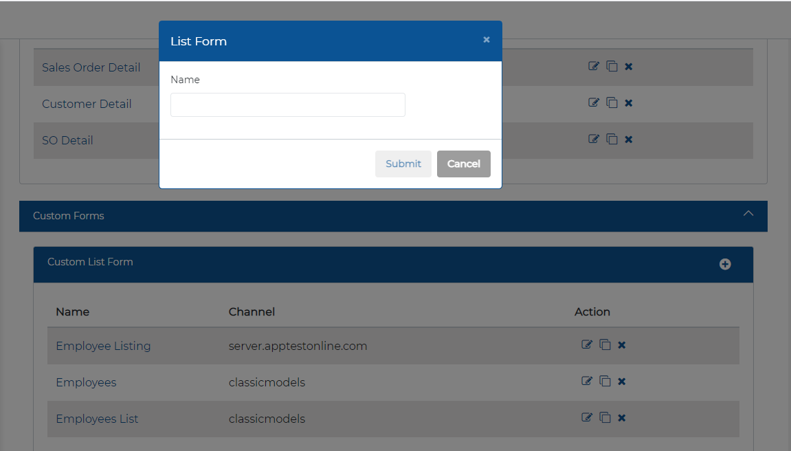 Swift Create Swift Custom Db Listing Form Ephlux