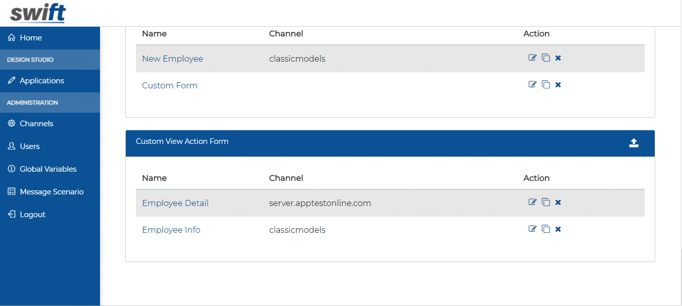 Swift – Create Swift Custom View/Action Form – Ephlux