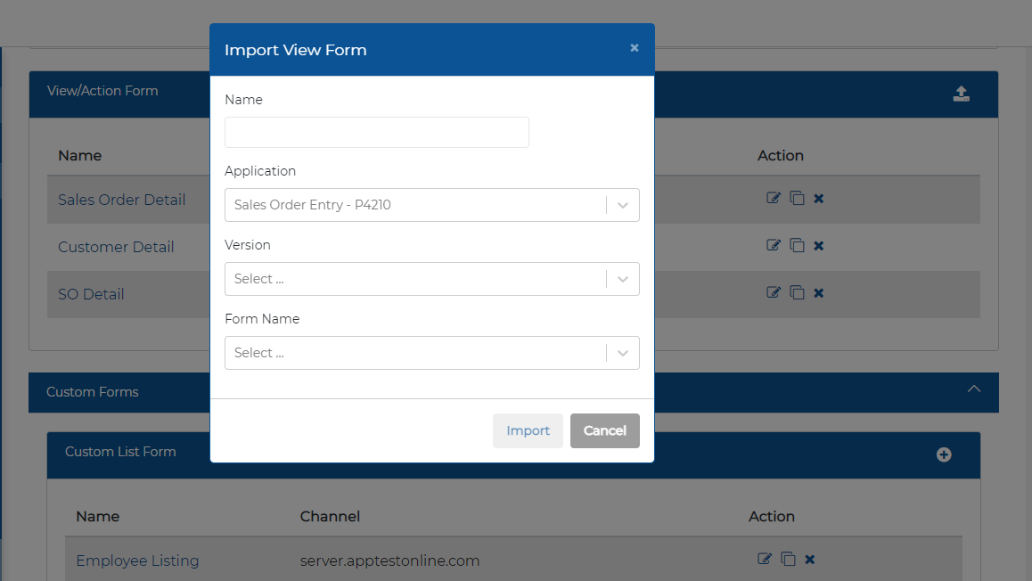 Swift – Create new View/Action Form – Ephlux