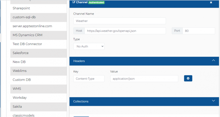 Create new REST Channel – Ephlux