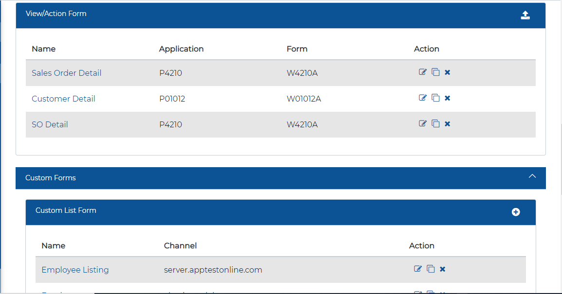 Swift – Invoke JDE Actions via Action Button – Ephlux