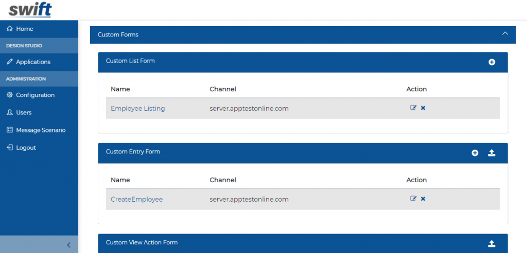 Swift Create Swift Custom Db Listing Form Ephlux