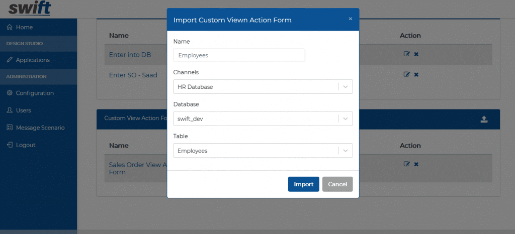 Swift Create Swift Custom Viewaction Form Ephlux
