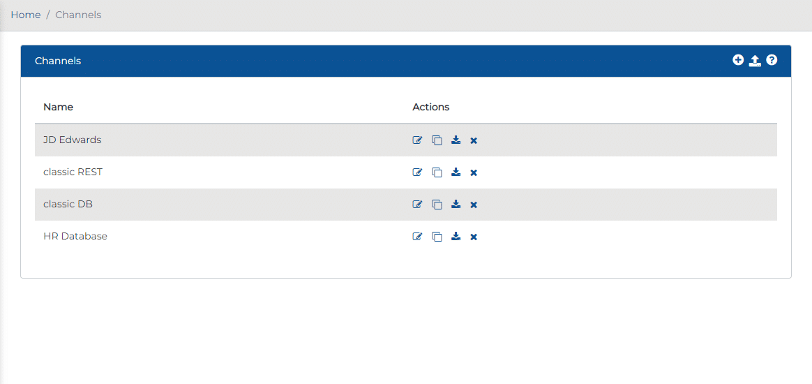 Create new Database Channel – Ephlux
