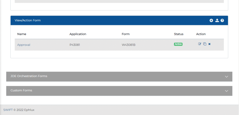 Swift – Create new View/Action Form – Ephlux