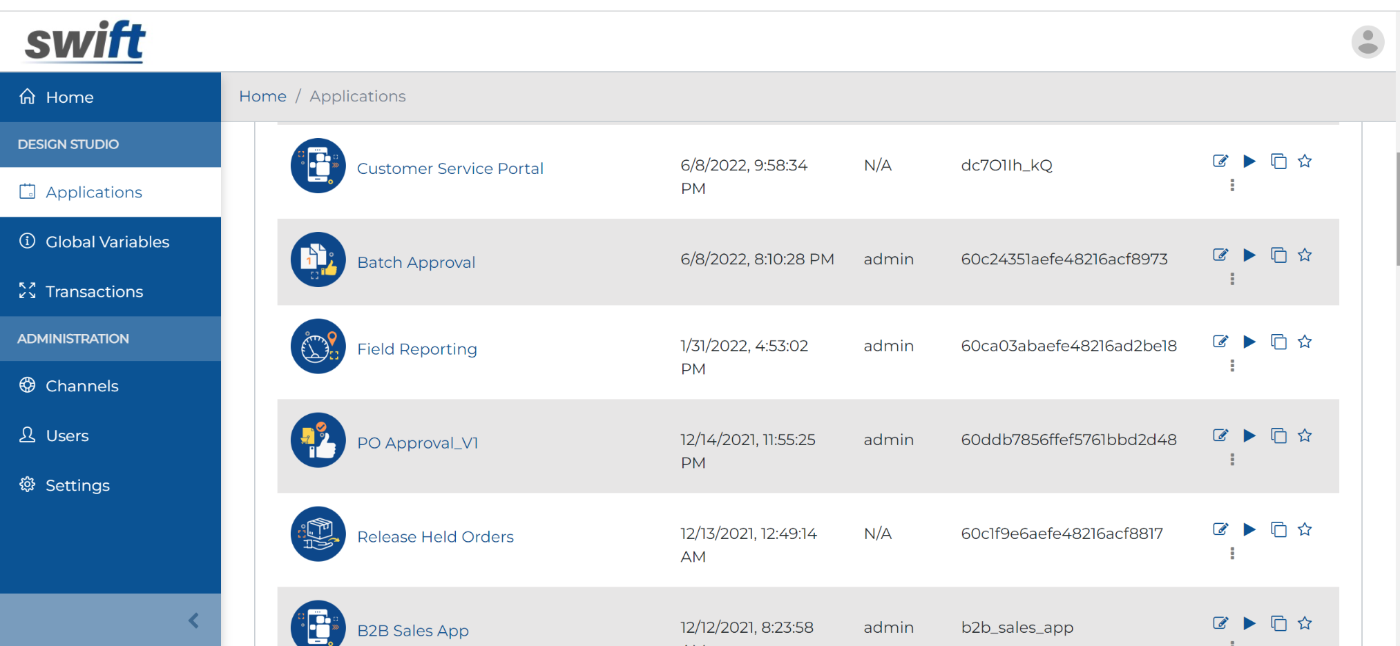 Swift – Create Dashboard - Ephlux