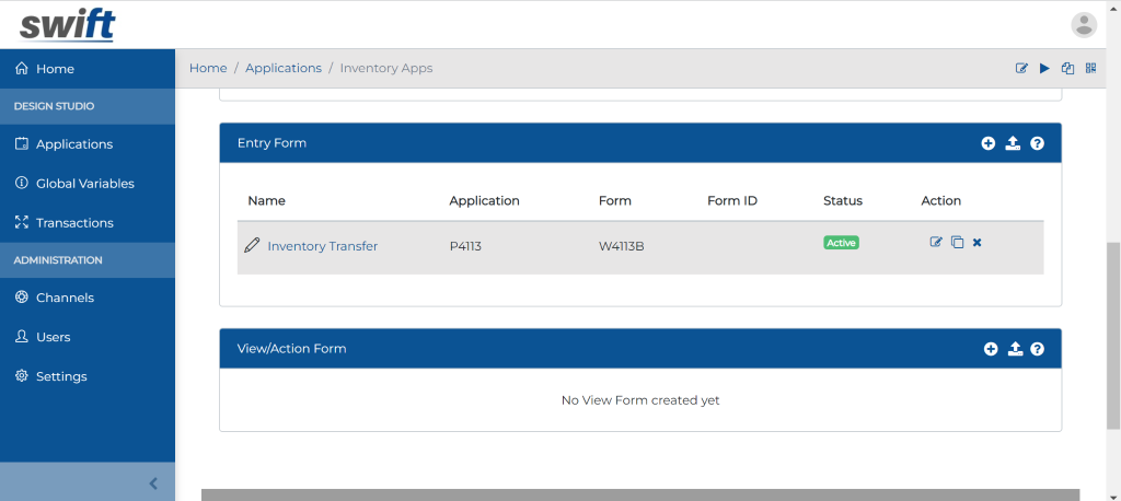 Swift – Create/Import new Entry Form – Ephlux