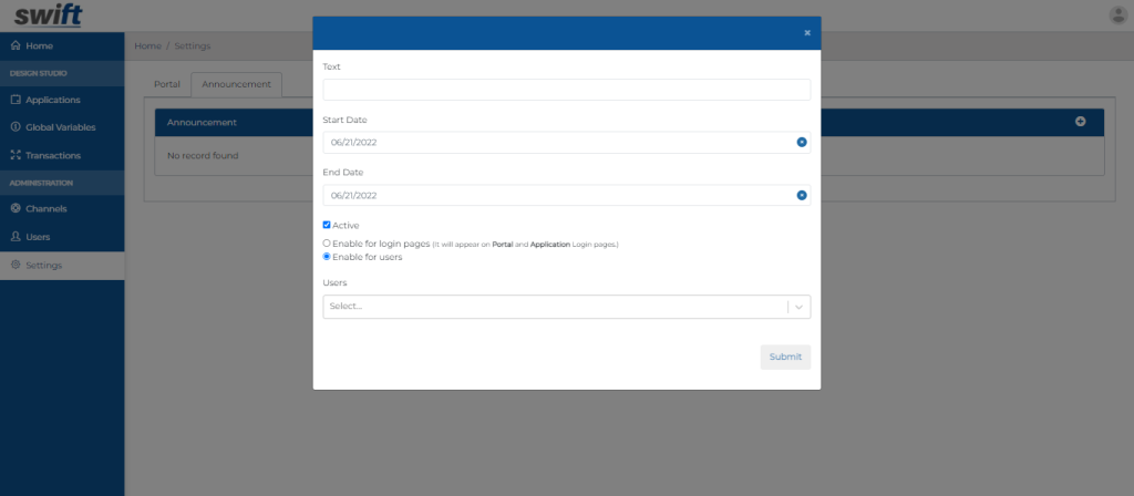 Swift – Login Screen – Ephlux