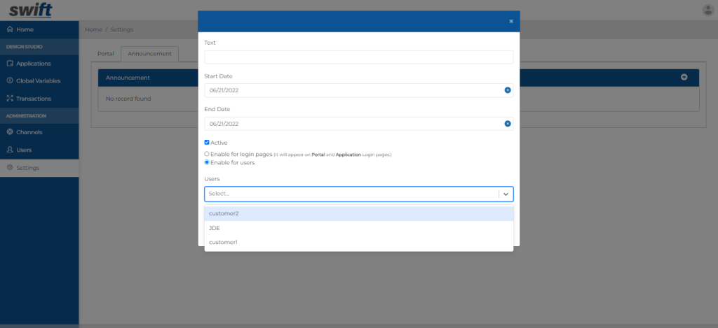Swift – Login Screen – Ephlux