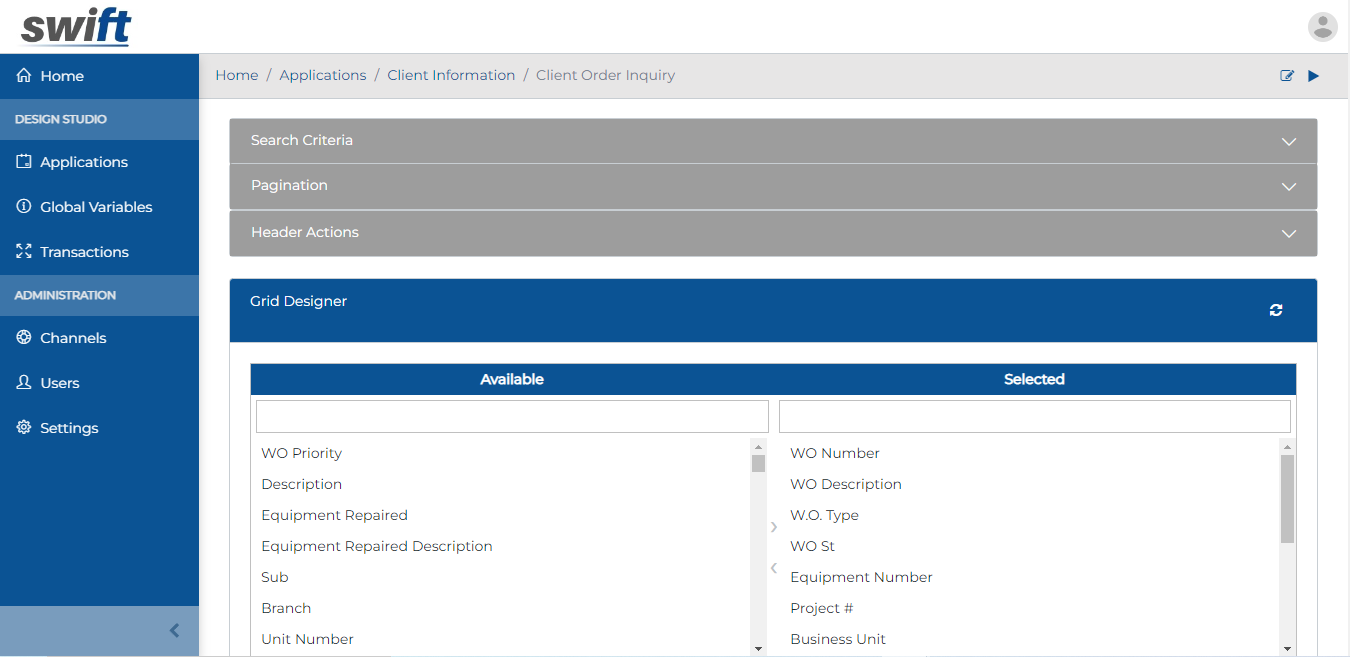 Swift – Create Find/Browse Form – Ephlux