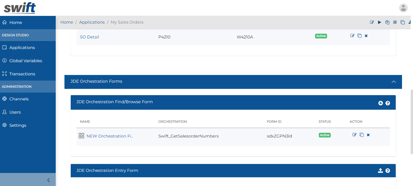 Swift – Create new Orchestration Find/Browse Form – Ephlux