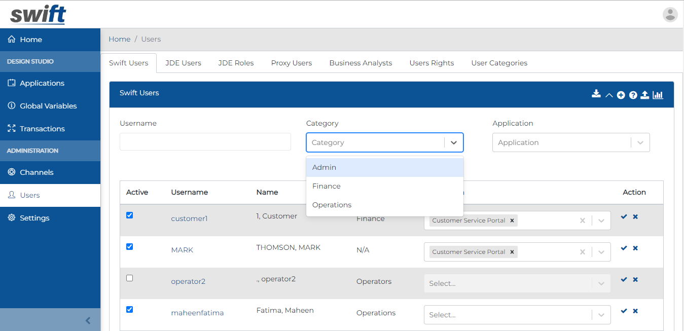 Swift User’s Access/Security – Ephlux