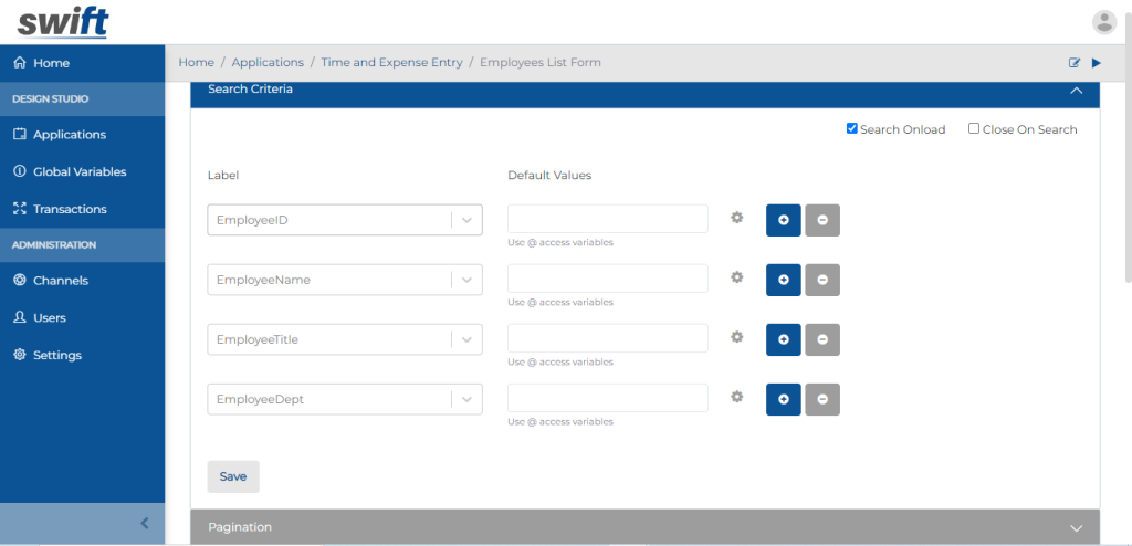 Swift Create Swift Custom Db Listing Form Ephlux
