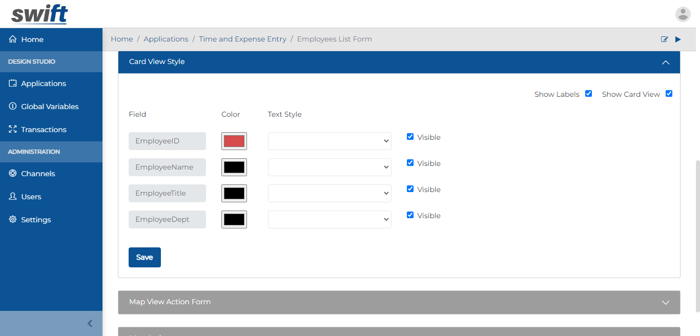 Swift Create Swift Custom Db Listing Form Ephlux