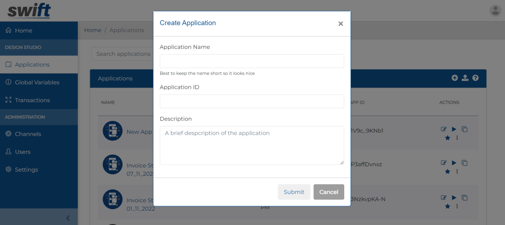 Swift – Create new Swift App – Ephlux